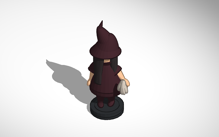 3D design Witch Figure - Tinkercad