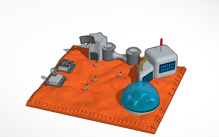 3D design cosmo base - Tinkercad
