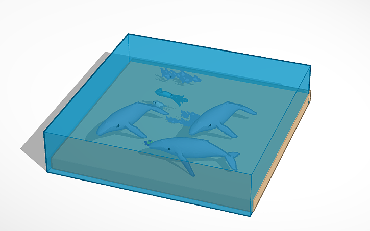 3D design sea - Tinkercad