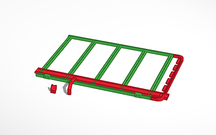 3D design LC80 roof rack3 - Tinkercad
