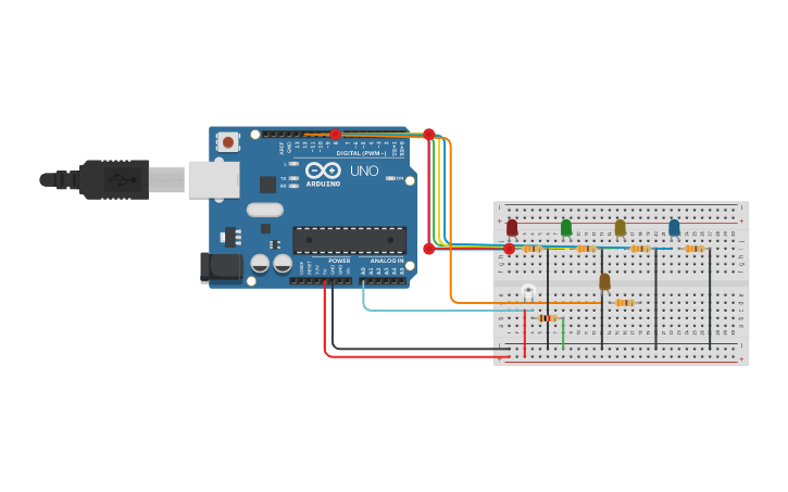 Circuit Design Sensor De Luz Tinkercad