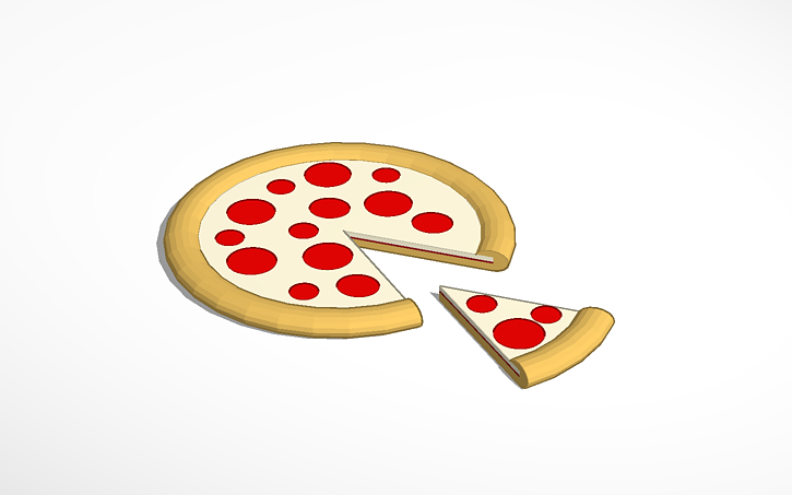 3D design Pizza - Tinkercad