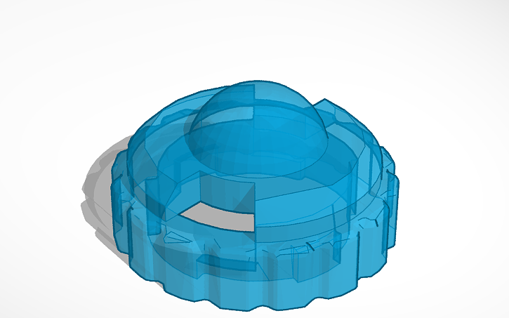 3D design Copy of Beyblade wide ball perfomance tip - Tinkercad