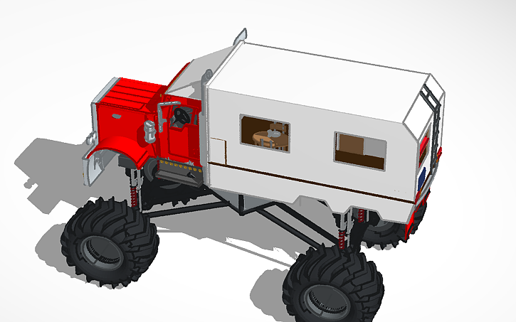 3D design Lifted peterbilt - Tinkercad