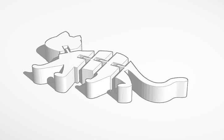 3D design Flexi-pets 2 (Flexi cat) - Tinkercad