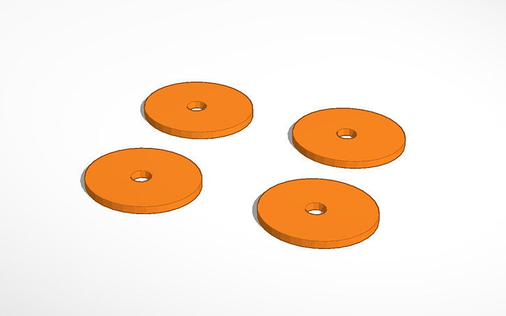 3D design washers for 3d printing - Tinkercad