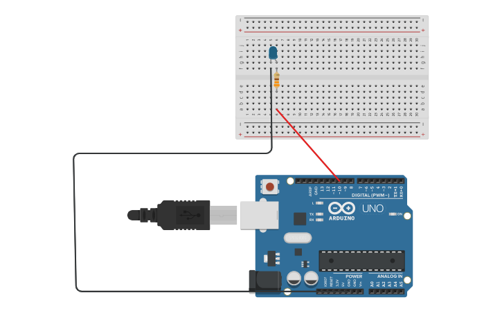 Circuit design PaolaGuerra_curso_práctica 1 Arduino - Tinkercad