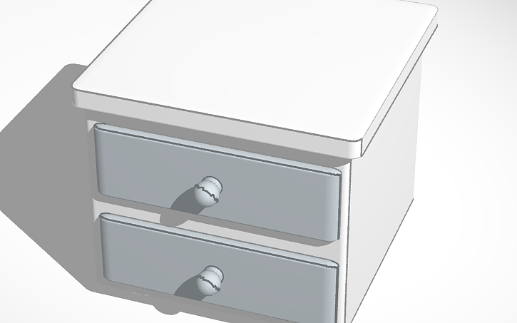 3D design Bedside Table - Tinkercad