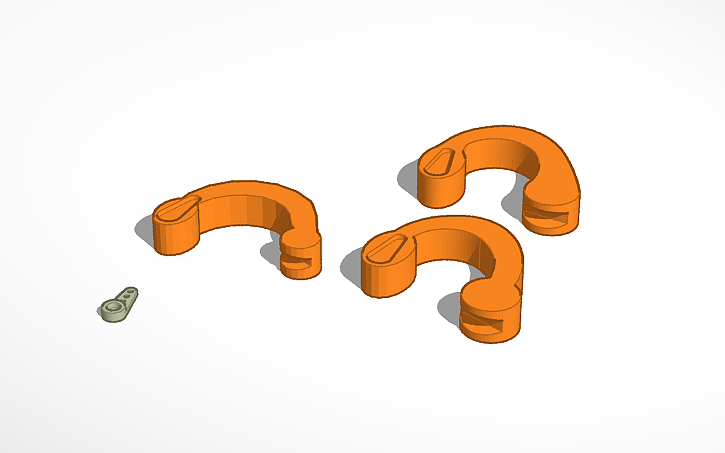 3D design Useless box - arm - Tinkercad