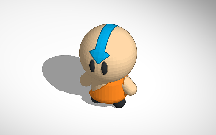 3D design Avatar aang - Tinkercad