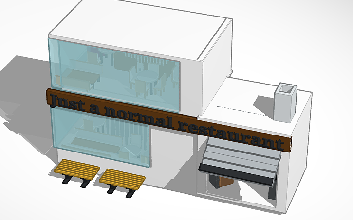 3D design restaurant - Tinkercad