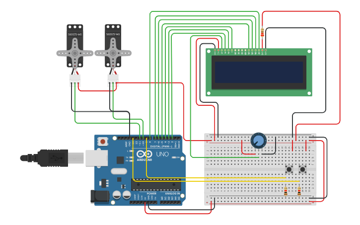 Circuit design coffee machine | Tinkercad