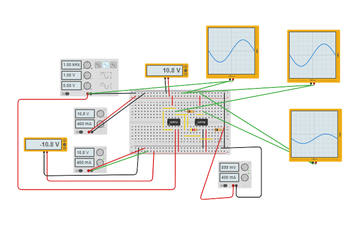 Circuit Design Audio Mixer Tinkercad G Hemendira Tinkercad