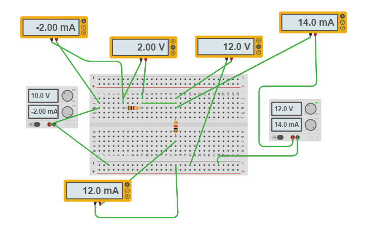 Circuit design TP_01-protoboard - Tinkercad