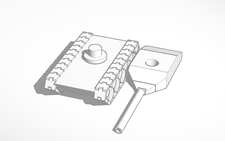 3D design Tank - Tinkercad
