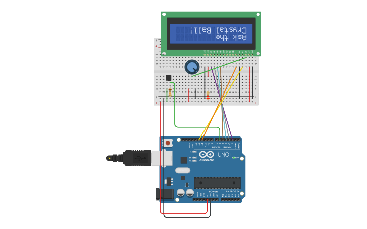 Circuit design Ball 8 Circuit | Tinkercad