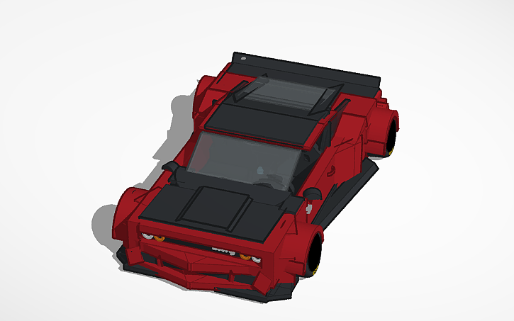 3D design Dodge Challenger SRT Hellcat Widebody - Tinkercad