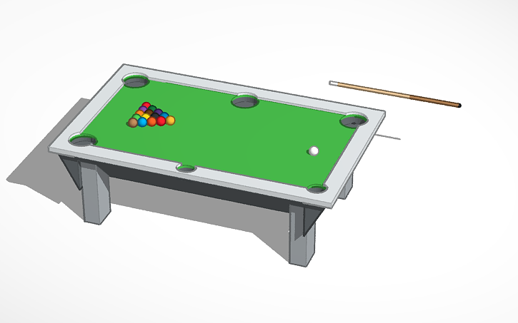 3D design Pool Table - Tinkercad