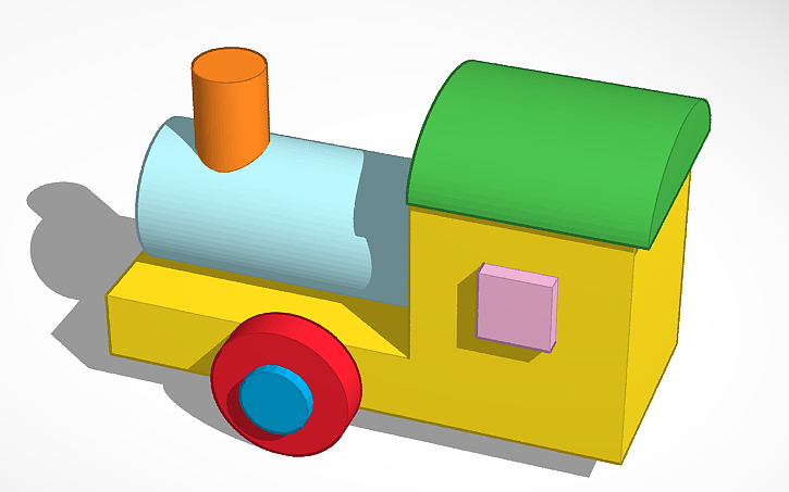 3D design Toy train - Tinkercad
