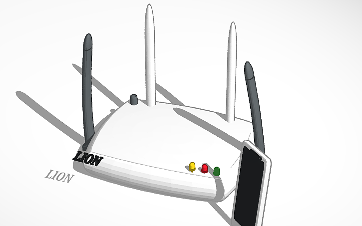 3D design wifi-lion - Tinkercad