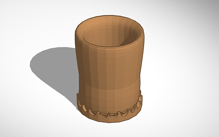 3D design flower pot | Tinkercad