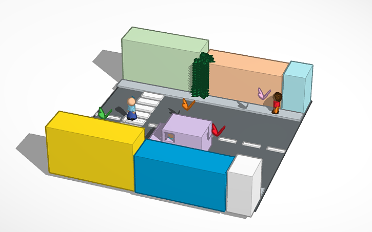 3D design Cute street | Tinkercad