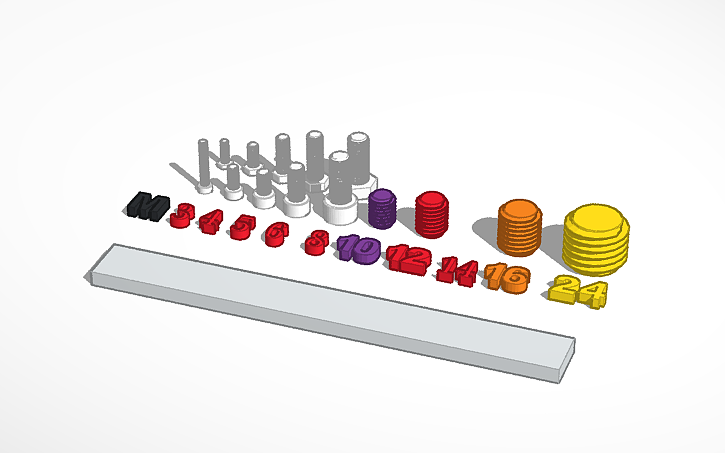 3D design iso metric threads 0.4 - Tinkercad