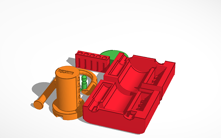 3D design lock - Tinkercad