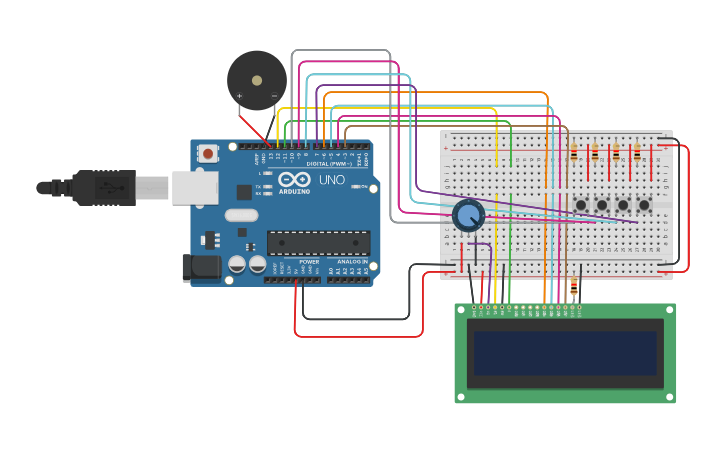 Circuit Design Digital Clock Tinkercad
