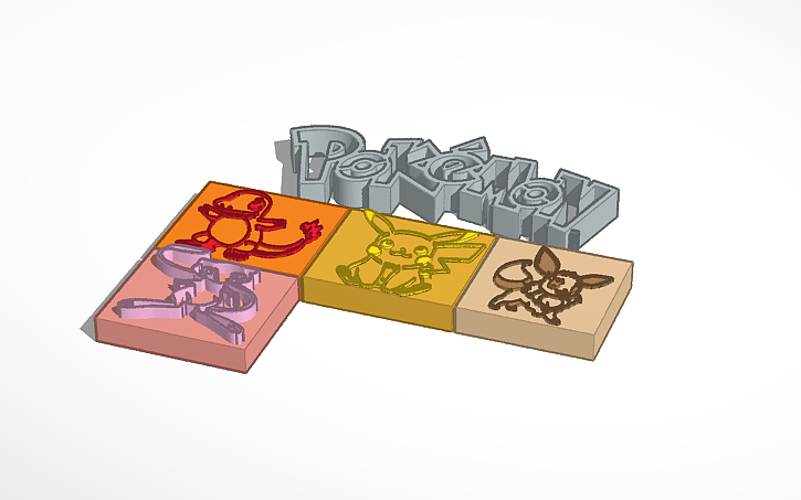 3D design pokemon - Tinkercad
