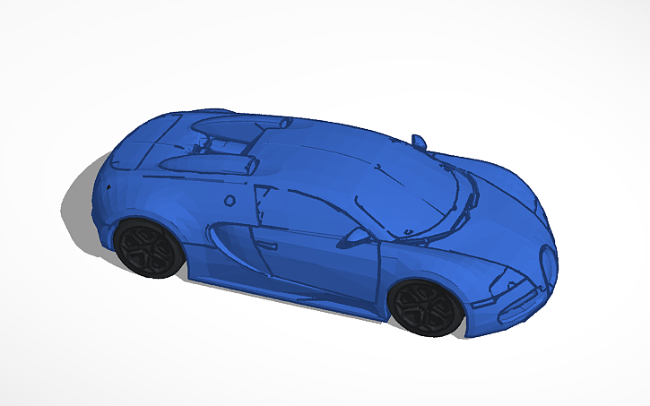 3D design Bugatti Veyron - Tinkercad