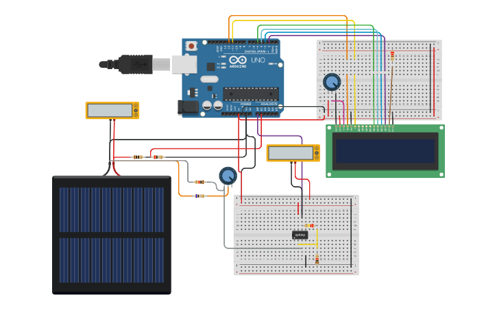 Circuit design Trabalho Final Exercício Profissional - Tinkercad