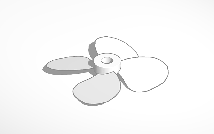 3D design helice de barco - Tinkercad