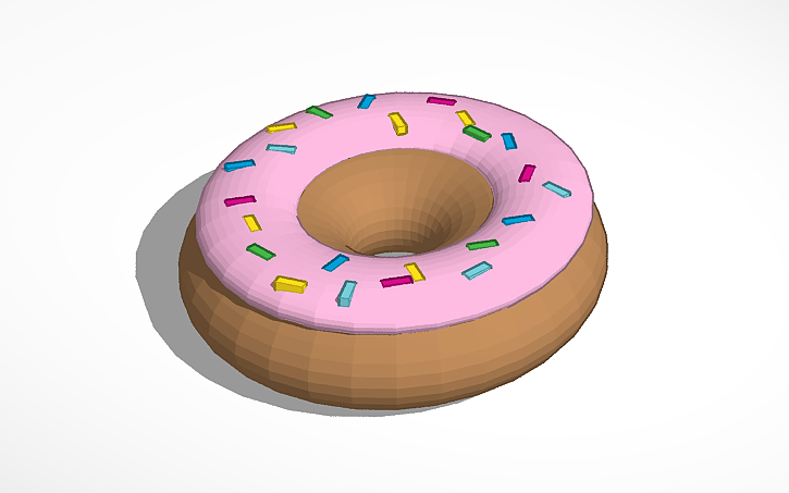 3D design donut - Tinkercad