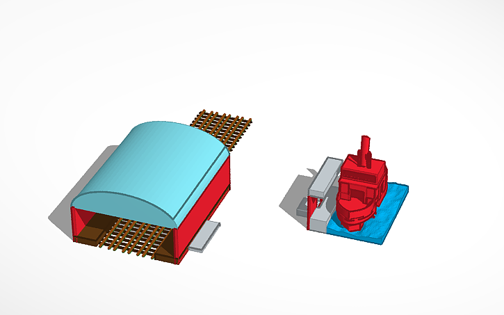 3D design Train station | Tinkercad