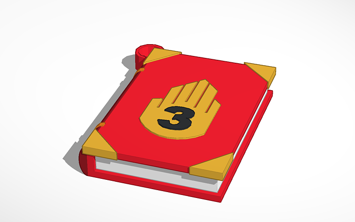 3D design Gravity Falls: Journal 3 (With Keychain/Necklace Loop ...