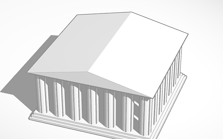 3D design Matt's Parthenon - Tinkercad