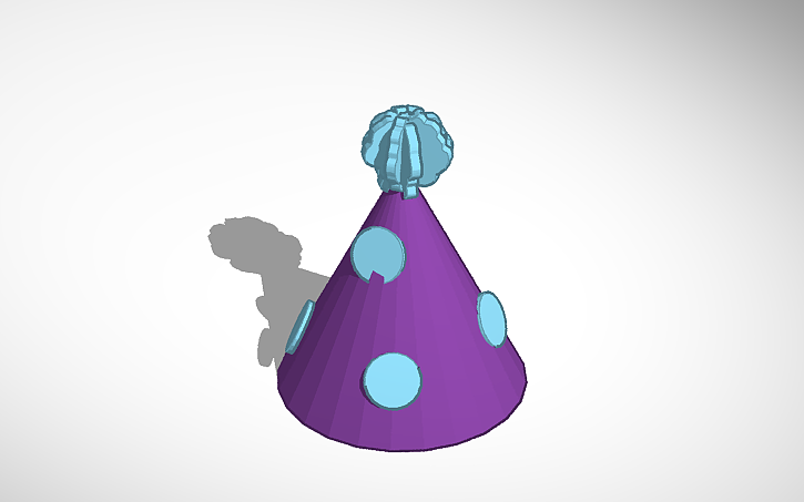 3D design Party Hat - Tinkercad
