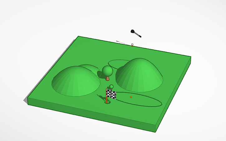 3D design Golf Hole In One (SIM LAB) - Tinkercad