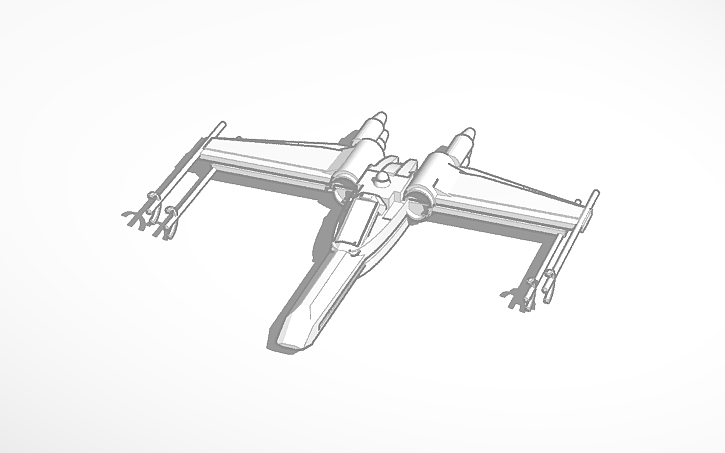 3D design X-wing | Tinkercad