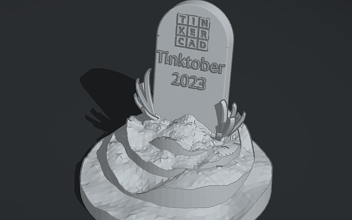 3D design Tinktober Trophy - Tinkercad