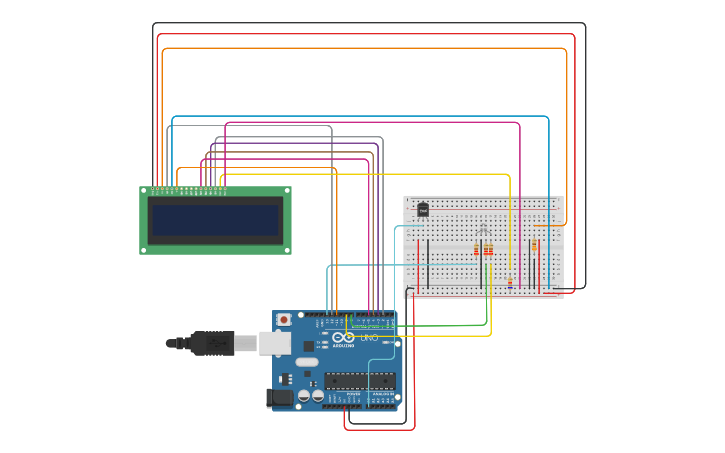 Circuit design Temp - Tinkercad