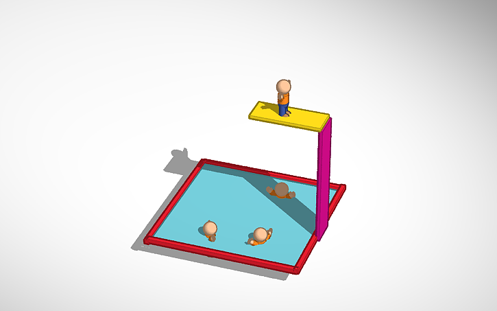 3d Design Public Swimming Pool Tinkercad