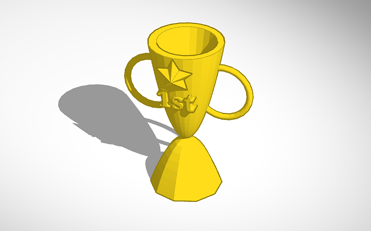 3D design trophy - Tinkercad