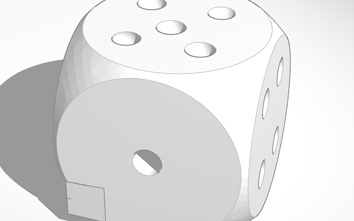 3D design trick die - Tinkercad