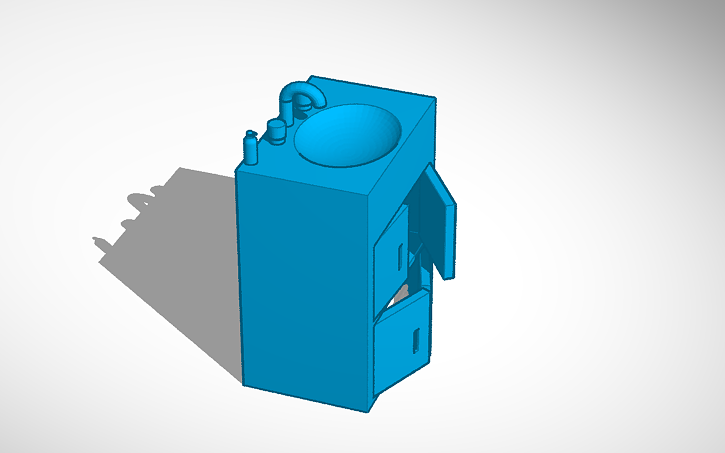 3D design sink part for modern house | Tinkercad