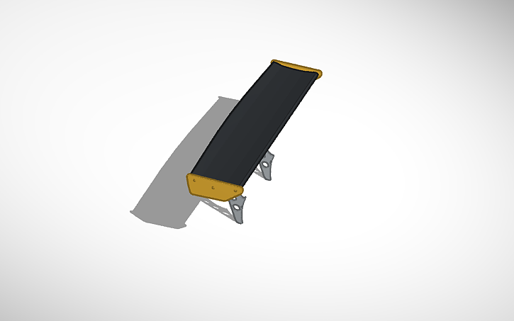 3D design Car Wing - Tinkercad