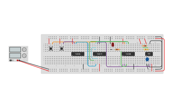 Circuit design Vending Machine Error Display Clock Circuit - Tinkercad