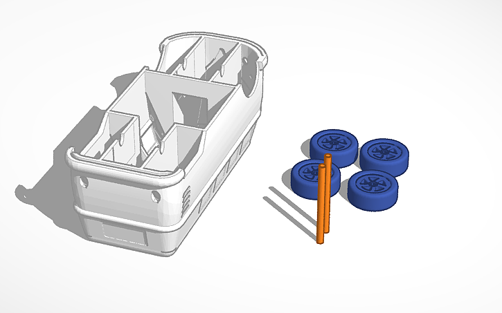 3D design vw bus - Tinkercad