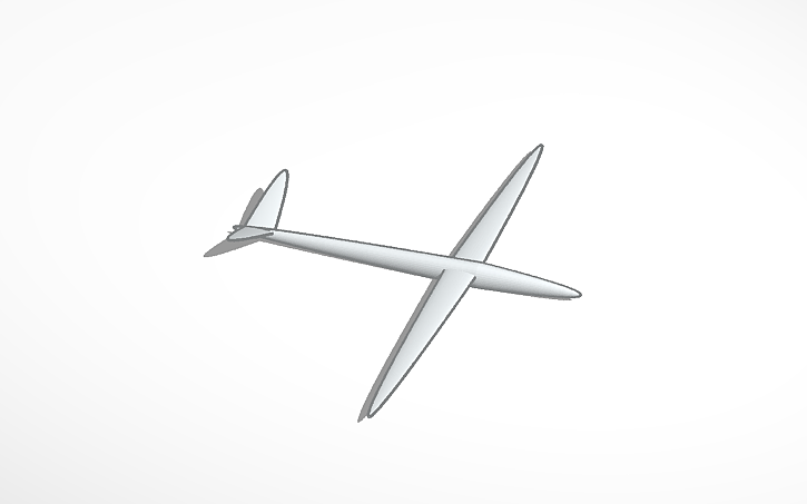 3D design Glider - Tinkercad